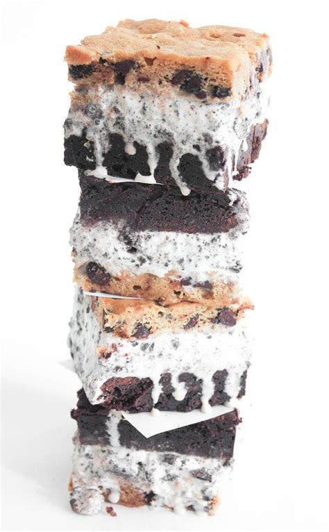 Slutty Brownie Ice Cream Sandwiches Domesticate Me