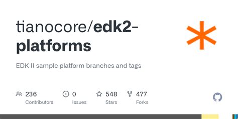 Github Tianocore Edk Platforms Edk Ii Sample Platform Branches And Tags