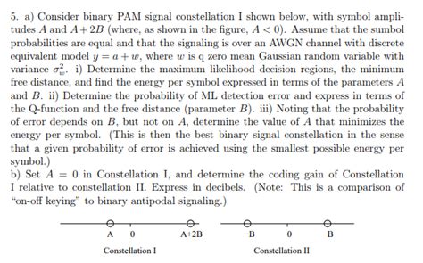 5 A Consider Binary Pam Signal Constellation I