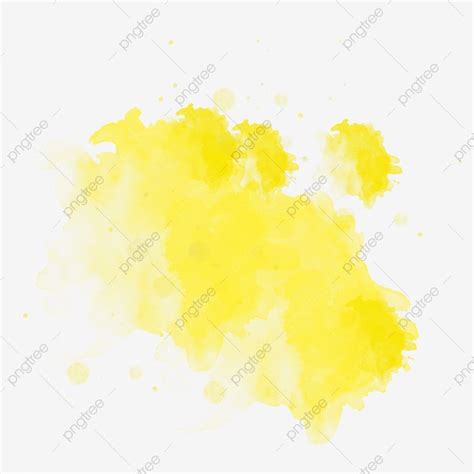 노란 수채화 일러스트 잉크 삽화 수채화 잉크 브러시 Png 일러스트 및 Psd 이미지 무료 다운로드 Pngtree Salpicadura De Acuarela