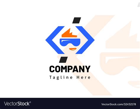 Coding With Cool Babe Logo Template Royalty Free Vector Image