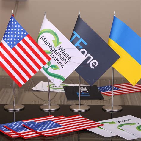 Флаги настольные на заказ от производителя | FlagSystem