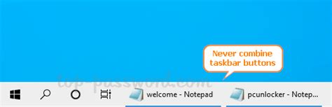 How To Show App Name Without Combining Icons In Windows 10 Taskbar