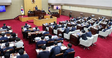 충북도의회 임시회 개회추경 예산안 등 처리