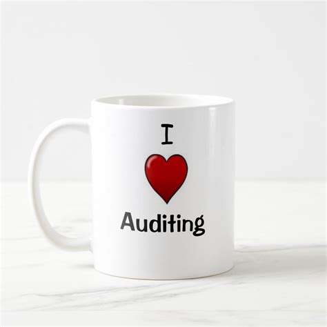 I Love Auditing Double Sided Coffee Mug Zazzle Mugs Custom Mugs