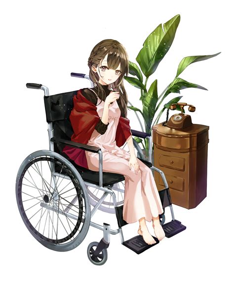 Disability Anime Girl Wheelchair Beneath The Tangles