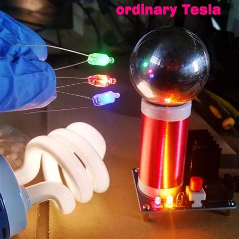 Micro Mini Tesla Coil Tiny Tesla Coil Amazing Flashing Generator DIY KITS Electronic Diy In