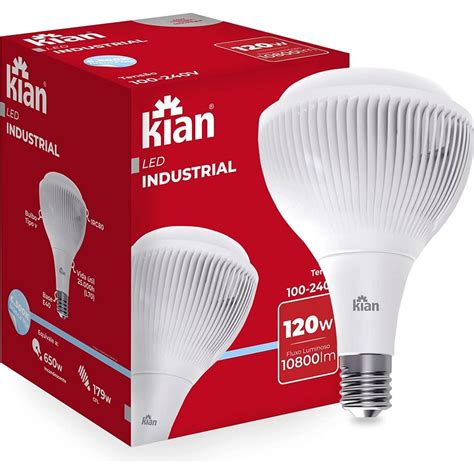 Lâmpada Led Bulbo V Industrial 120w E40 6500k Bivolt Kian Madeiramadeira