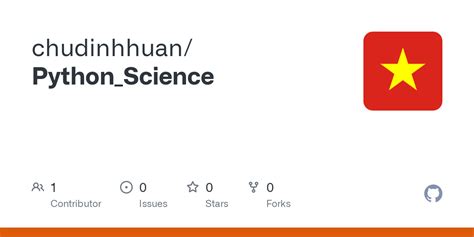 Github Chudinhhuanpythonscience