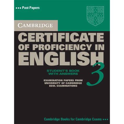 Cambridge Certificate Of Proficiency In English 3 اثر Cambridge Esol