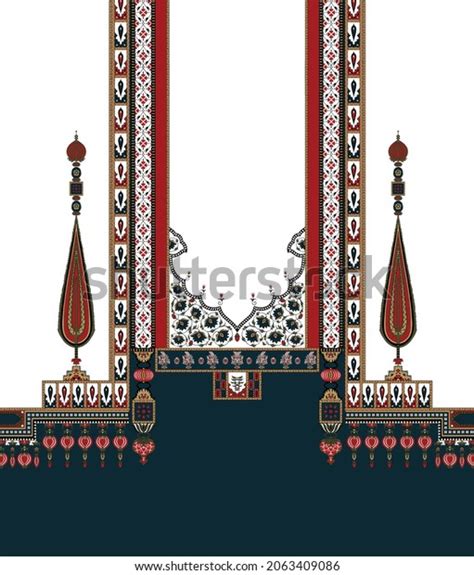 Textile Motifs Illustration Shirt Design Stock Vector Royalty Free
