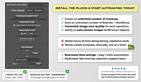 Batch Replace Smart Objects Mockups In Bulk Photoshop Plugin