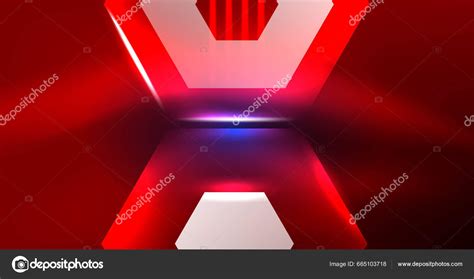 Abstract Background Neon Hexagon Vector Illustration Stock Vector By