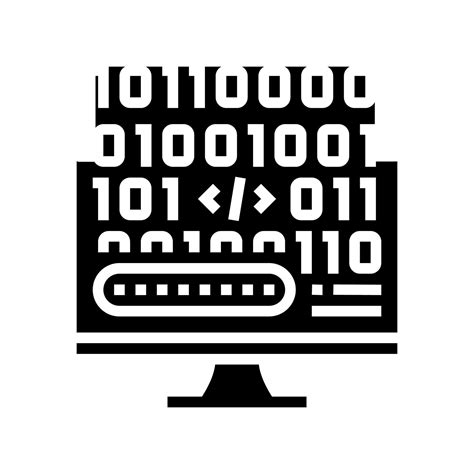 Microcode Development Glyph Icon Vector Illustration 18779605 Vector Art At Vecteezy
