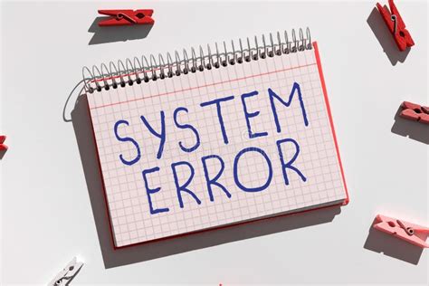 Handwriting Text System Error Concept Meaning Technological Failure