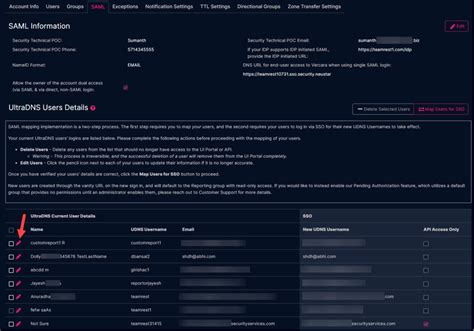 Saml Ultradns Support
