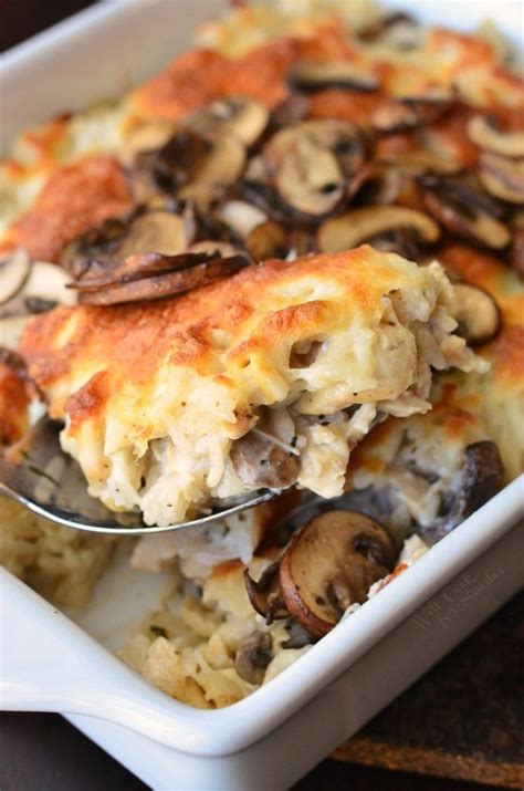 Creamy Chicken Mushroom Rice Casserole Will Cook For Smiles
