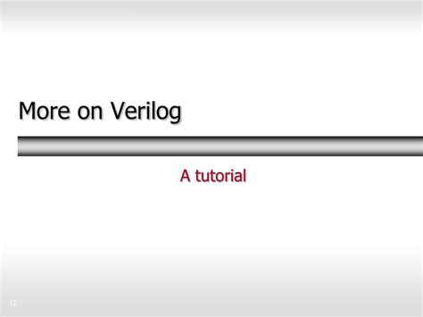 Ppt Comp541 Hierarchical Design And Verilog Powerpoint Presentation