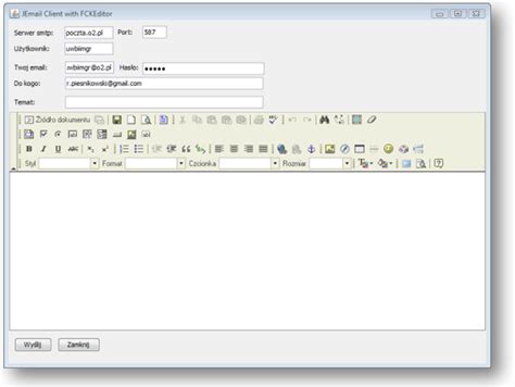 Comment Envoyer Un Email Via JavaMail 1 4 3 Et CKEditor Avec NetBeans IDE