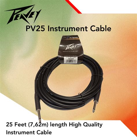Jual Kabel Audio Instrument Peavey Pv25 Pv 25 Pv 25 Ft Instrument