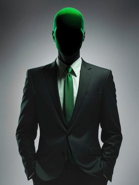 Premium Ai Image Faceless Silhouette Man In Shadows
