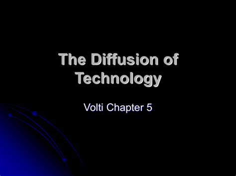 Technology Diffusion International Business Adoption