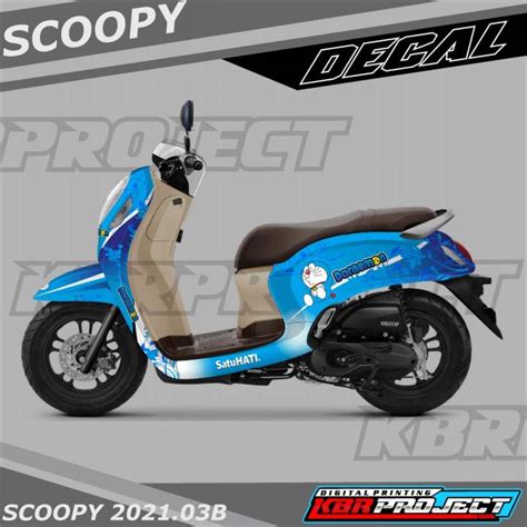 Cod Scoopy 2021 Decal Full Body Motor Scoopy 2021 Kode 003b Lazada Indonesia