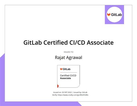 Rajat Agrawal On Linkedin Gitlab Finally Issued The Gitlab Certified Ci Cd Associate