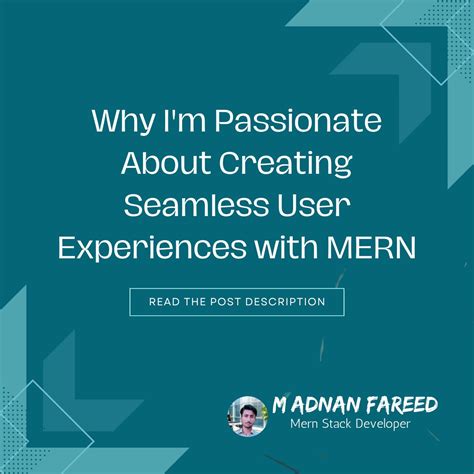 Muhammad Adnan Fareed On Linkedin Mernstack Webdevelopment Userexperience Reactjs Javascript
