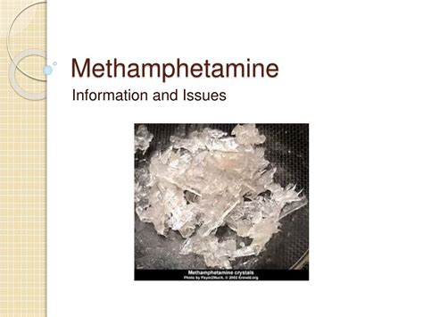 PPT Methamphetamine PowerPoint Presentation Free Download ID 520562