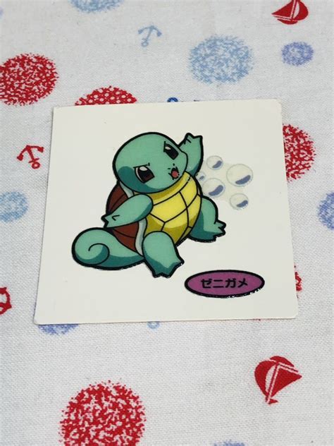 Yahooオークション ポケモンパン デコキャラシール ゼニガメ