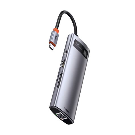 Baseus Metal Gleam Series 8 In 1 Multifunctional Type C Hub Docking