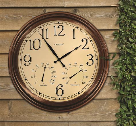 Wall Clock With Thermometer And Hygrometer Lawn And Garden Retailer