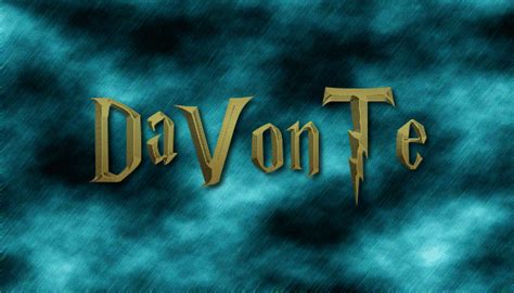 DaVonTe Logo Outil de conception de nom gratuit à partir de texte