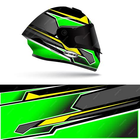Premium Vector Racing Helmet Design Vector Editable