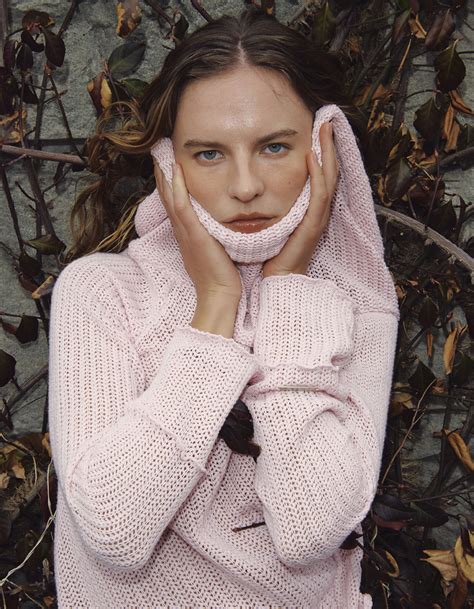 Slouchy Off Shoulder Sweater Pink Polysooem