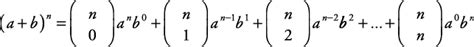 Binomial Coefficients And The Binomial Theorem