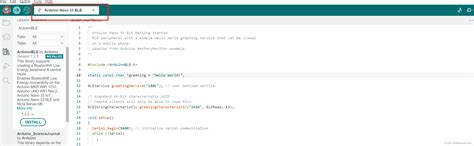 【arduino Nano 33 Ble Sense Rev2】学习历程1 Csdn博客