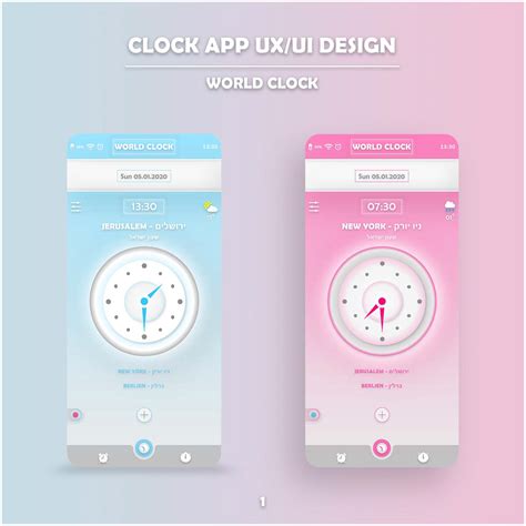 Clock App Uxui Design On Behance