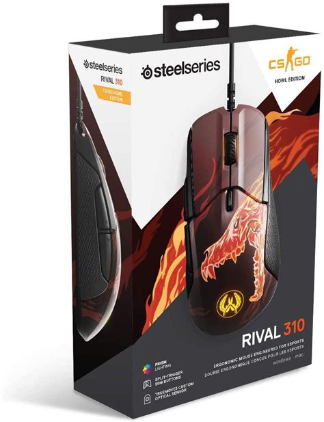 STEELSERIES RIVAL 310 CS:GO HOWL EDITION ERGONOMIC MOUSE ENGINEERED FOR ...