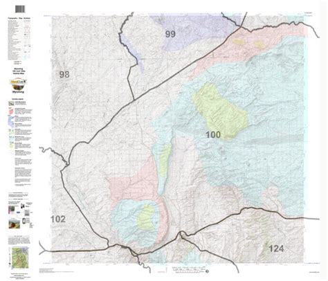 Huntdata Wyoming Game Concentration Map For Elk Unit 100w By Huntdata