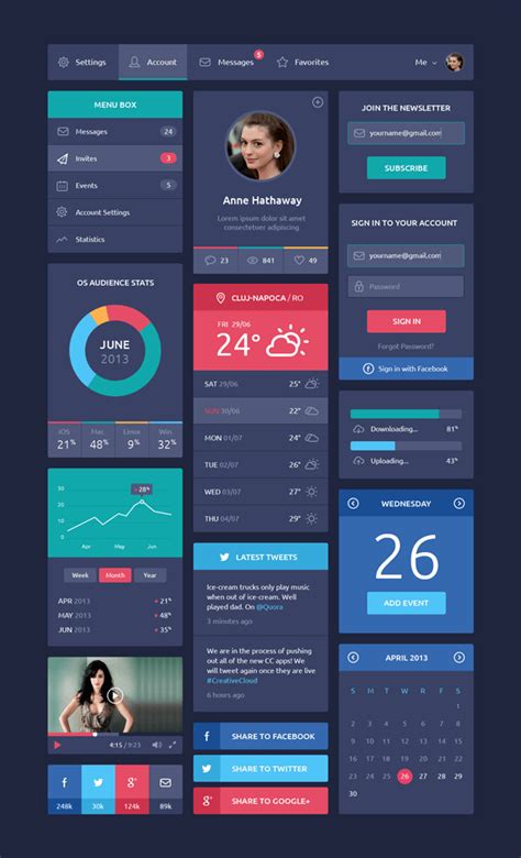 Free Flat UI Kits To Speed Up Your Workflow