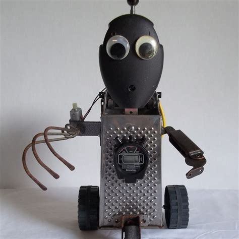 Robot Assemblage Etsy