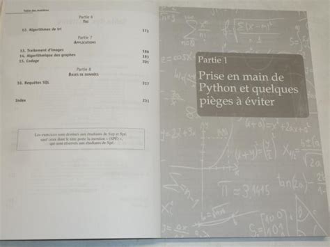 📖 Informatique Avec Python Prépas Scientifiques Exercices