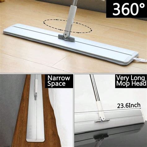 Okwife Large Microfiber Mop 60cm238 In Flat Mop Commercial Mop Large