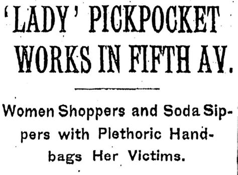 Whatever Happened To New Yorks Pickpockets Ephemeral New York