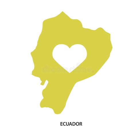 Imprimir Mapa Vectorial De Ecuador Silueta Amor Ecuador Ilustración