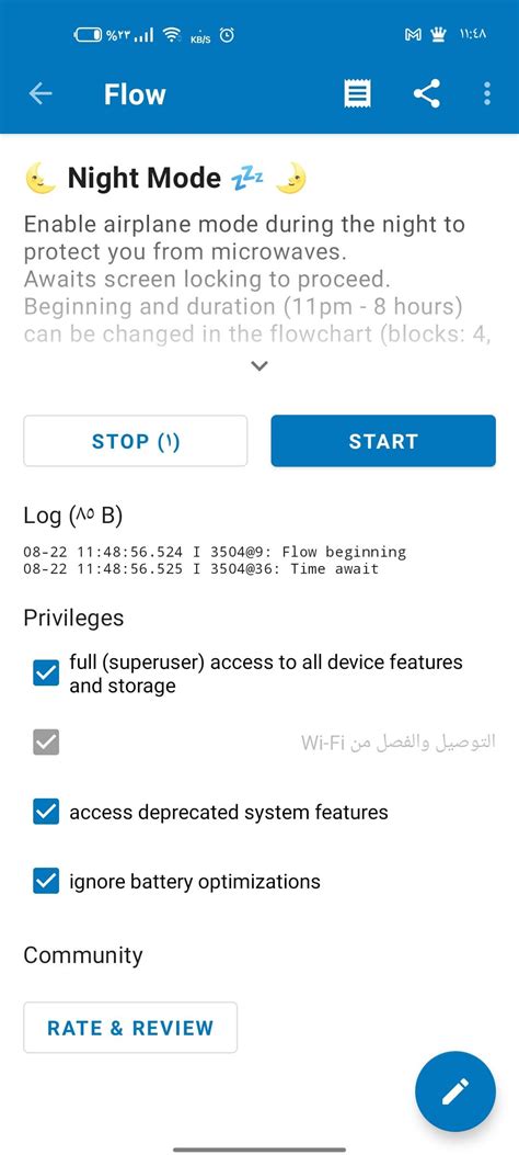 enable airplane mode after duration r automateuser