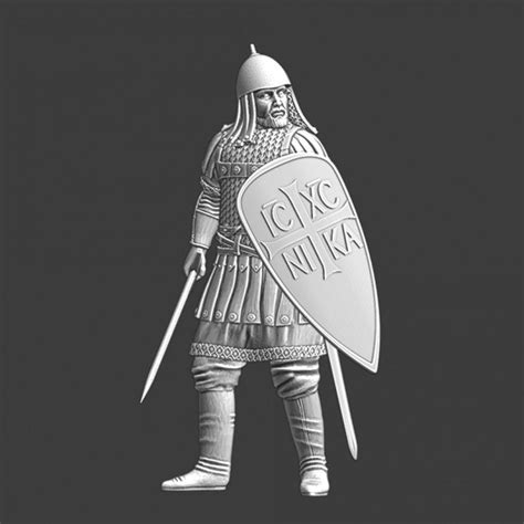 Ncm090 Medieval Byzantine High Ranking Infantryman 132 Scale Models