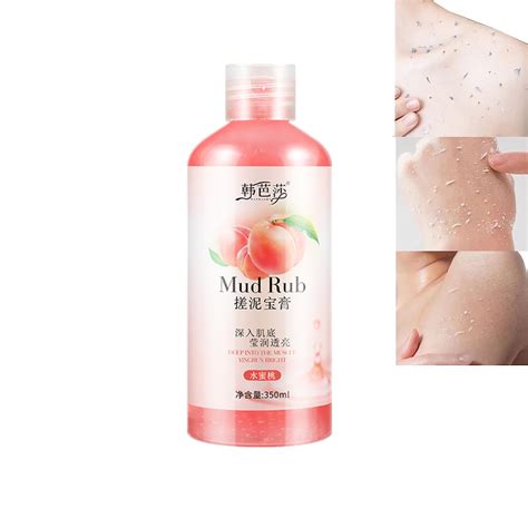 Peach Mud Scrub Exfoliator Body Scrub 350ml Beauty